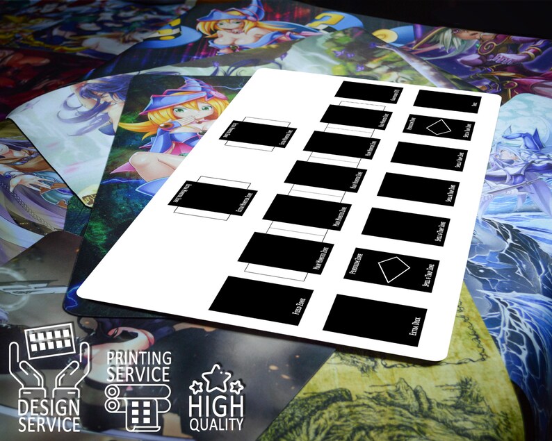 TCG Custom Playmat With Zones Personalized Card Game Mat - Etsy