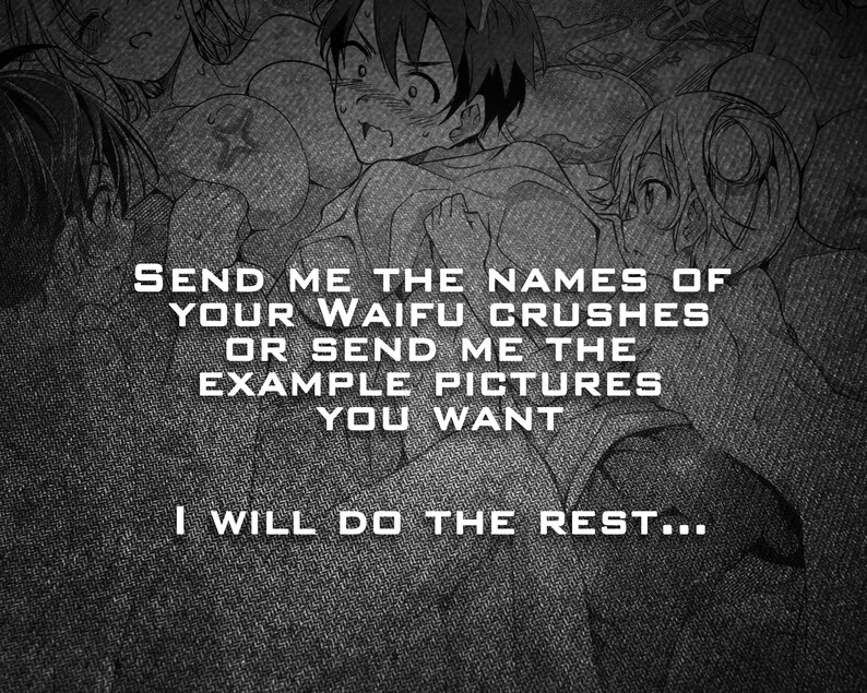 Waifu Material Nsfw Anime Sexy Ecchi Girl Custom Playmat Etsy
