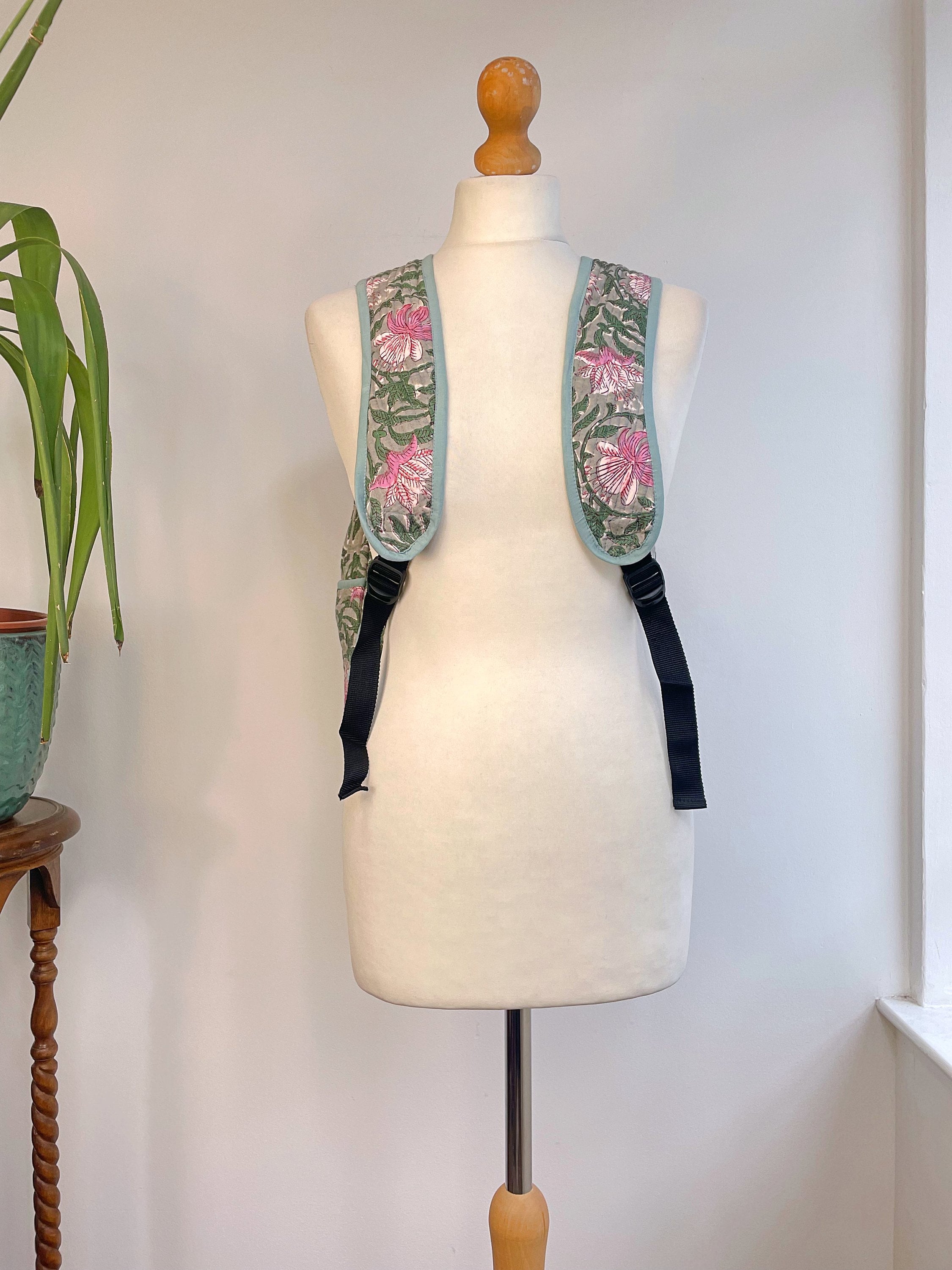 Quilted Cotton Handprint Large Backpack Eco Friendly - Etsy