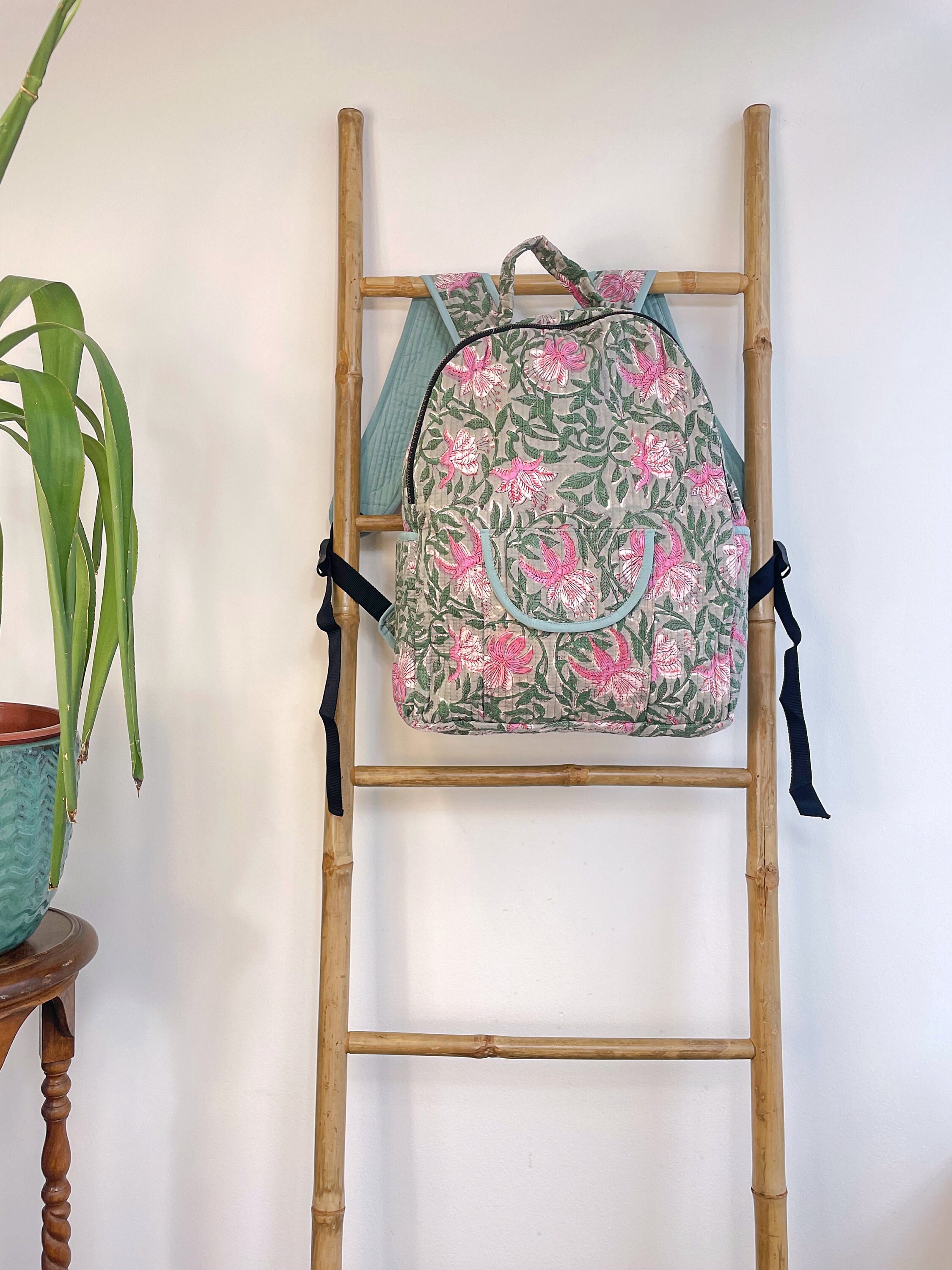 Quilted Cotton Handprint Large Backpack Eco Friendly - Etsy