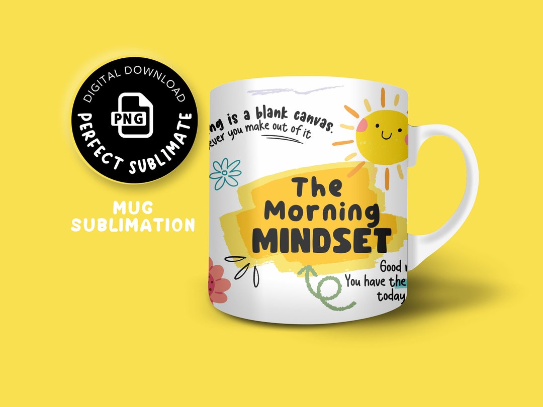 Mug of Morning Mindset Design Templates Daily Affirmations Mug 11oz Mug ...