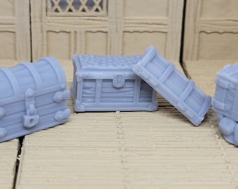 Treasure Chest Set of 2 Resin Miniature Dnd Miniatures Dungeons ...