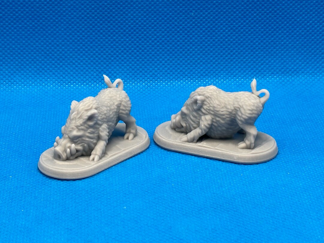 Boar, 28mm Miniature, Dungeons and Dragons 1"x2" - Etsy