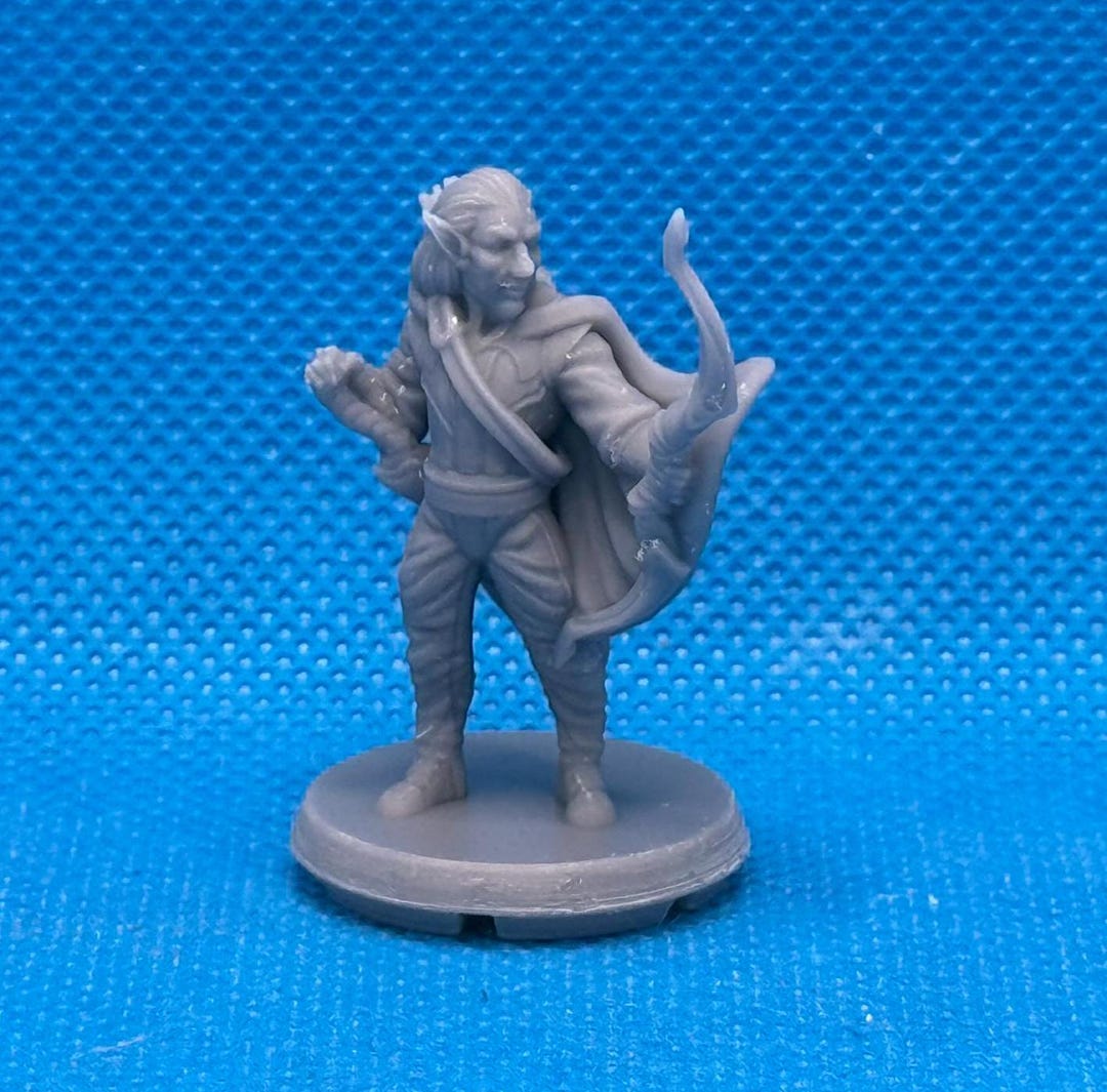 Ranger, Male Elf, 28mm Miniature, Dungeons and Dragons, EC3D - Etsy