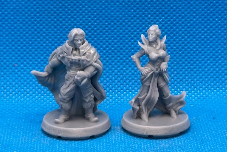 Vampire, Male & Female Vampire, 28mm Miniature, Dungeons and Dragons ...