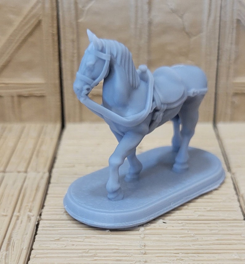 Horses Miniature for 28mm RPG 1x2 Dungeons and - Etsy