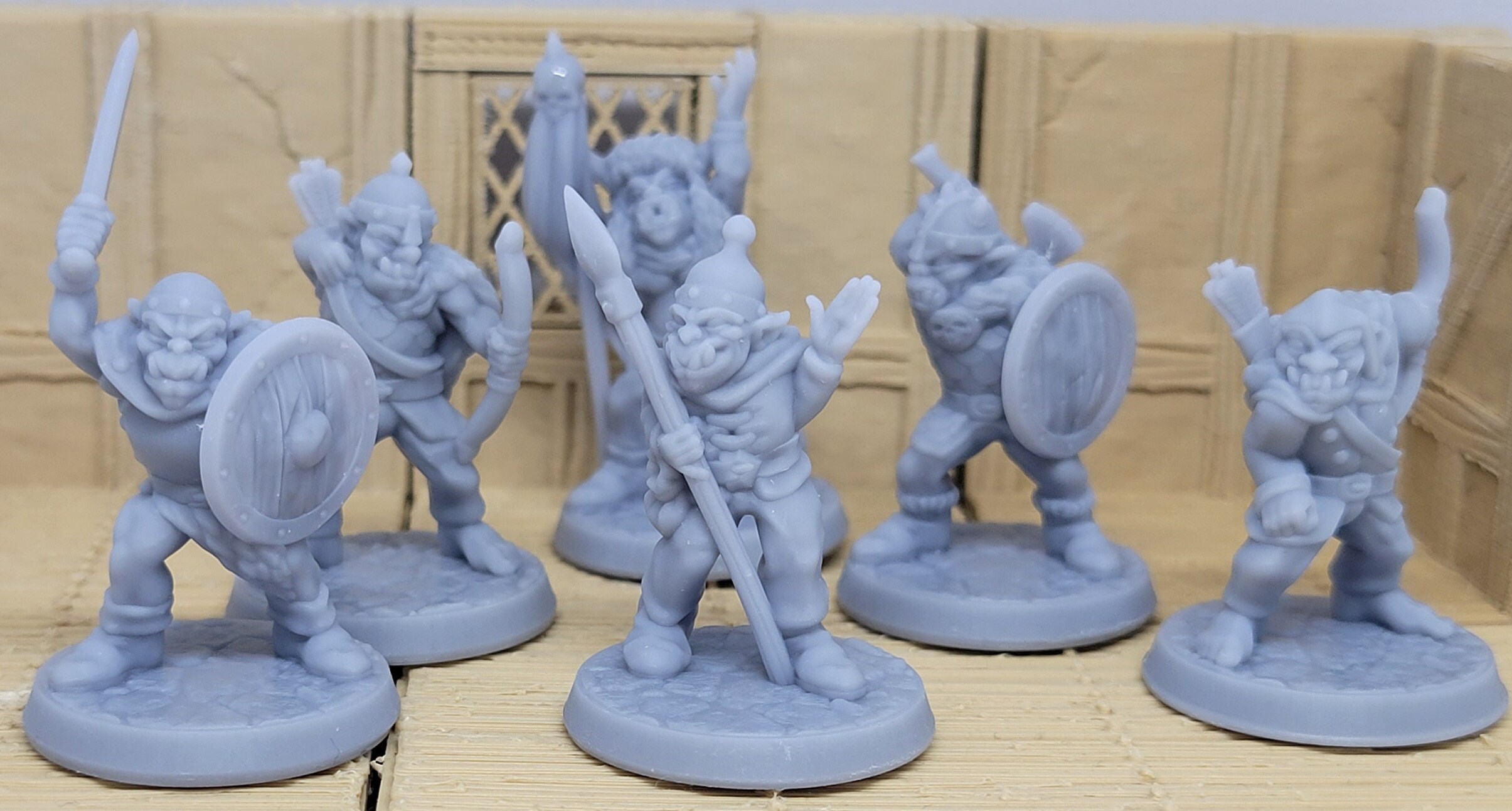 Orc 28mm Miniatures 6 Mini's Dungeons and Dragons - Etsy
