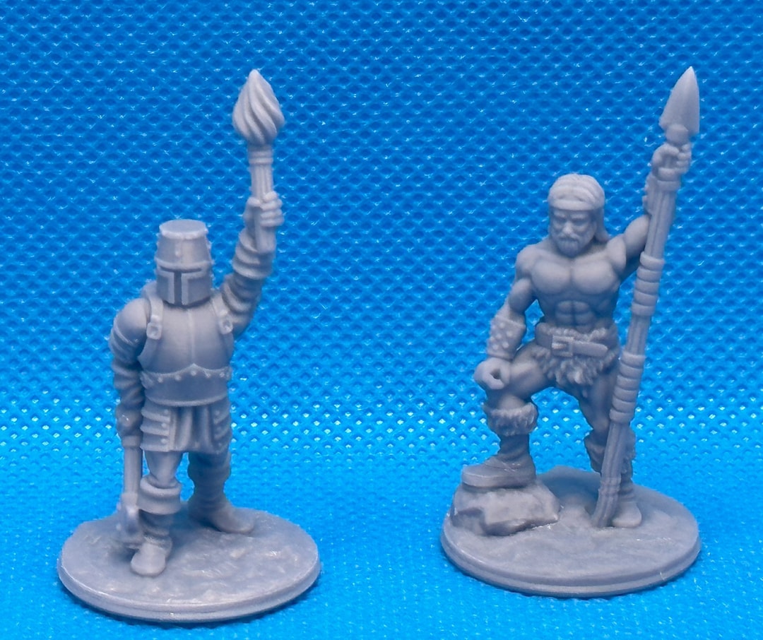 Barbarian and Knight, 28mm- Fat Dragon Games, Dungeons & Dragons or Any ...