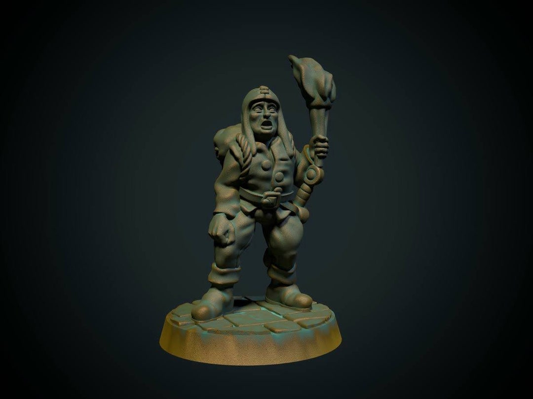 Hireling With Torch, 28mm Dungeons and Dragons or Your Favorite RPG ...