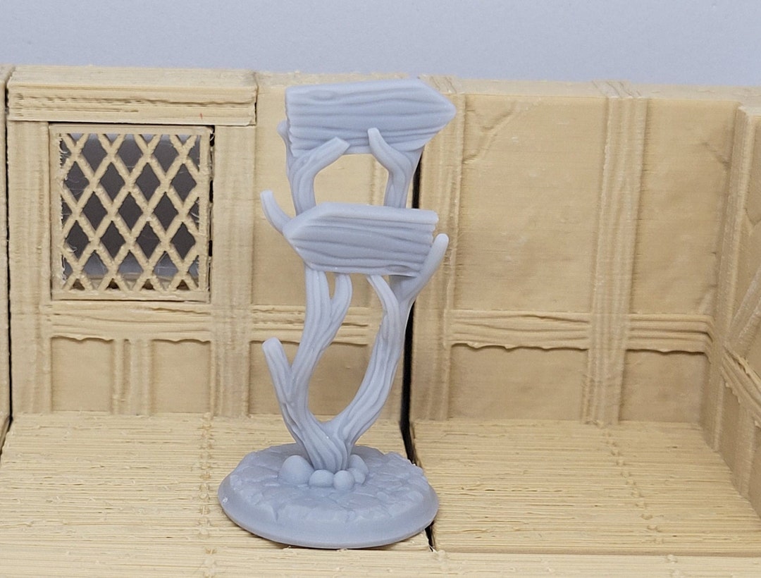 Signpost, 28mm Terrain, Dungeons and Dragons Tabletop Gaming - Etsy