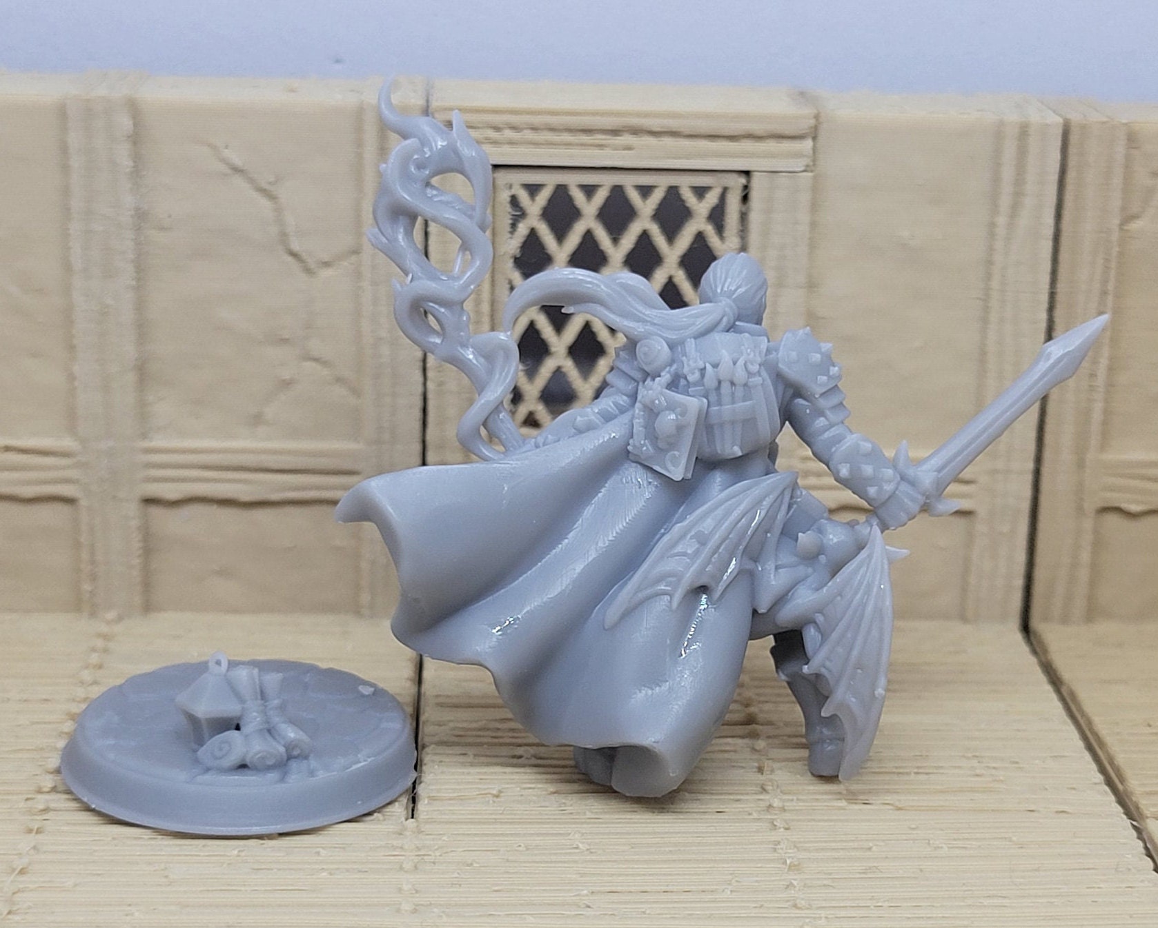 Wappellious Spellbrush Fighter/wizard Mini D&D Dungeons and - Etsy