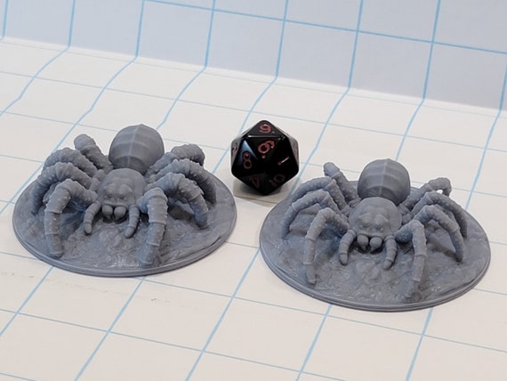 Toys & Games Dungeons & Dragons Miniature 28mm Giant Spiders Resin ...