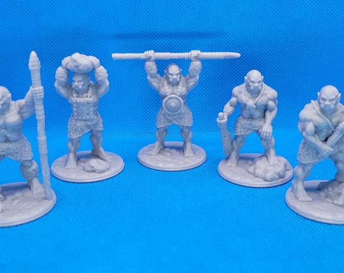 Ogre, Set of 5, 28mm Scale, Fat Dragon Games, Dungeons and Dragons ...
