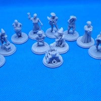 Scifi Cops, (2 X Detectives, 2 X Uniformed Police) 28mm Scale ...
