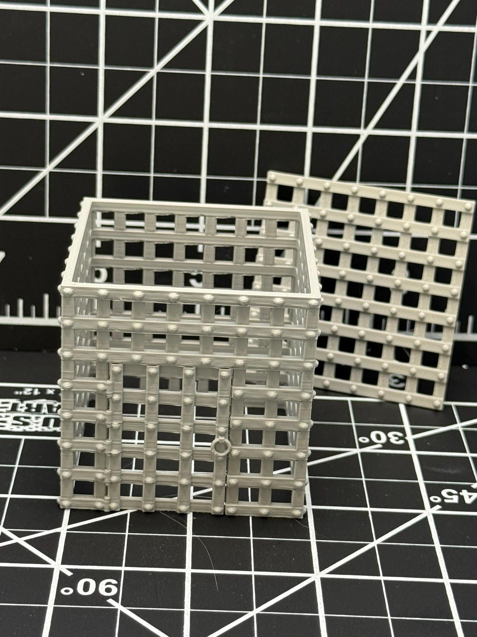 FDM 3D Printed Cage, Dungeons and Dragons, 28mm Miniature - Etsy