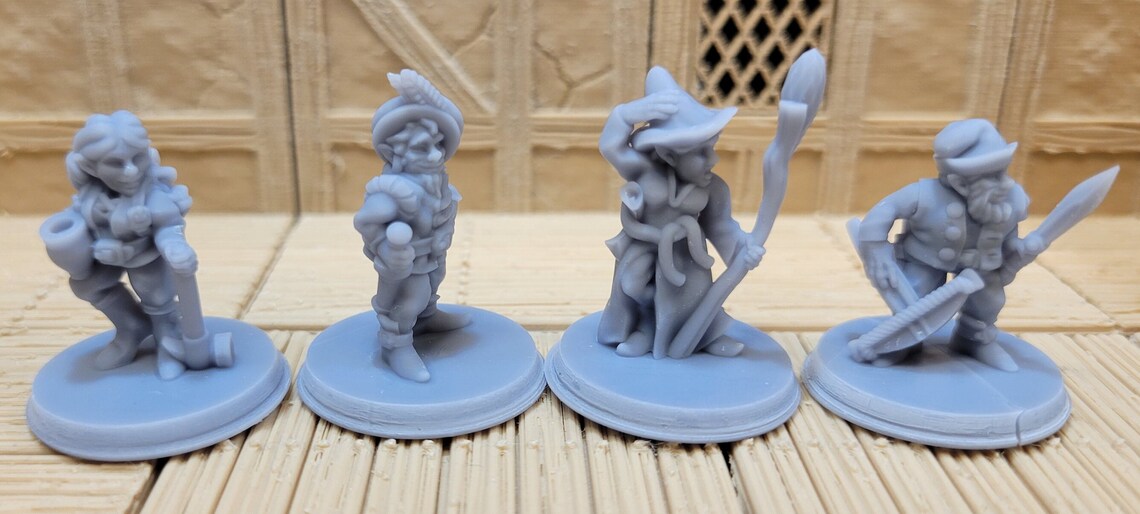 Gnomes and Gnomettes 28mm Miniatures 4 Gnomes per Order - Etsy