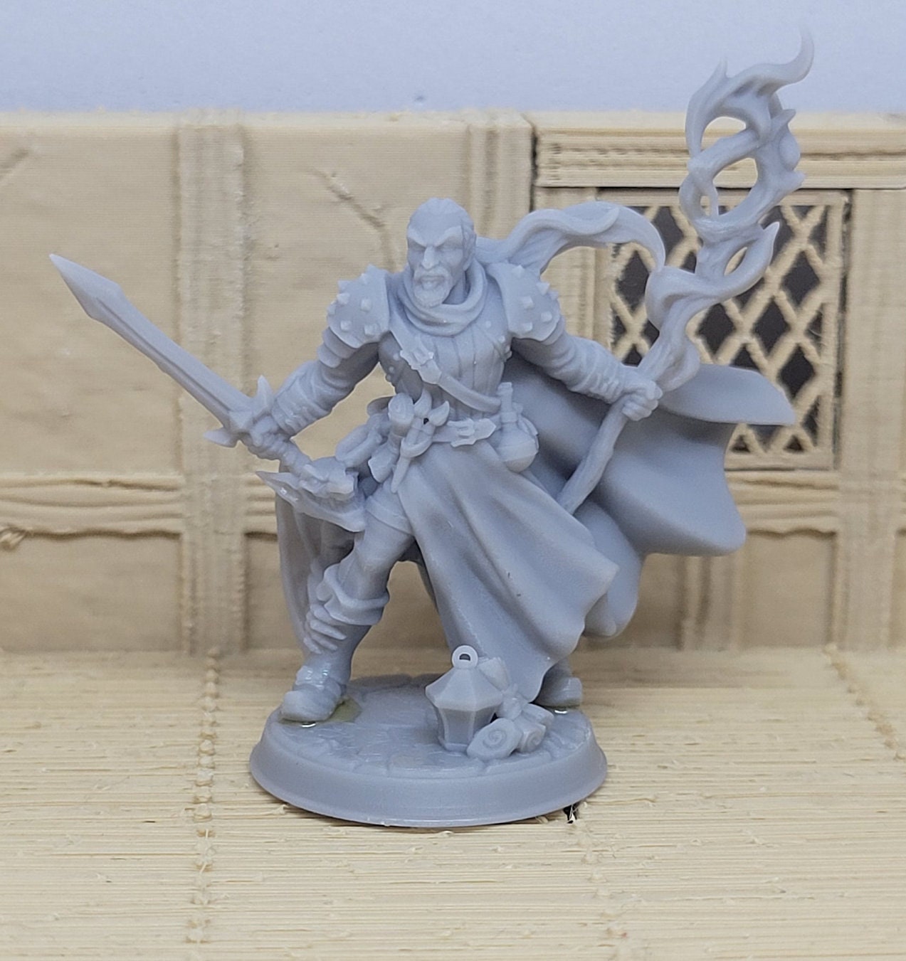 Wappellious Spellbrush Fighter/wizard Mini D&D Dungeons and - Etsy