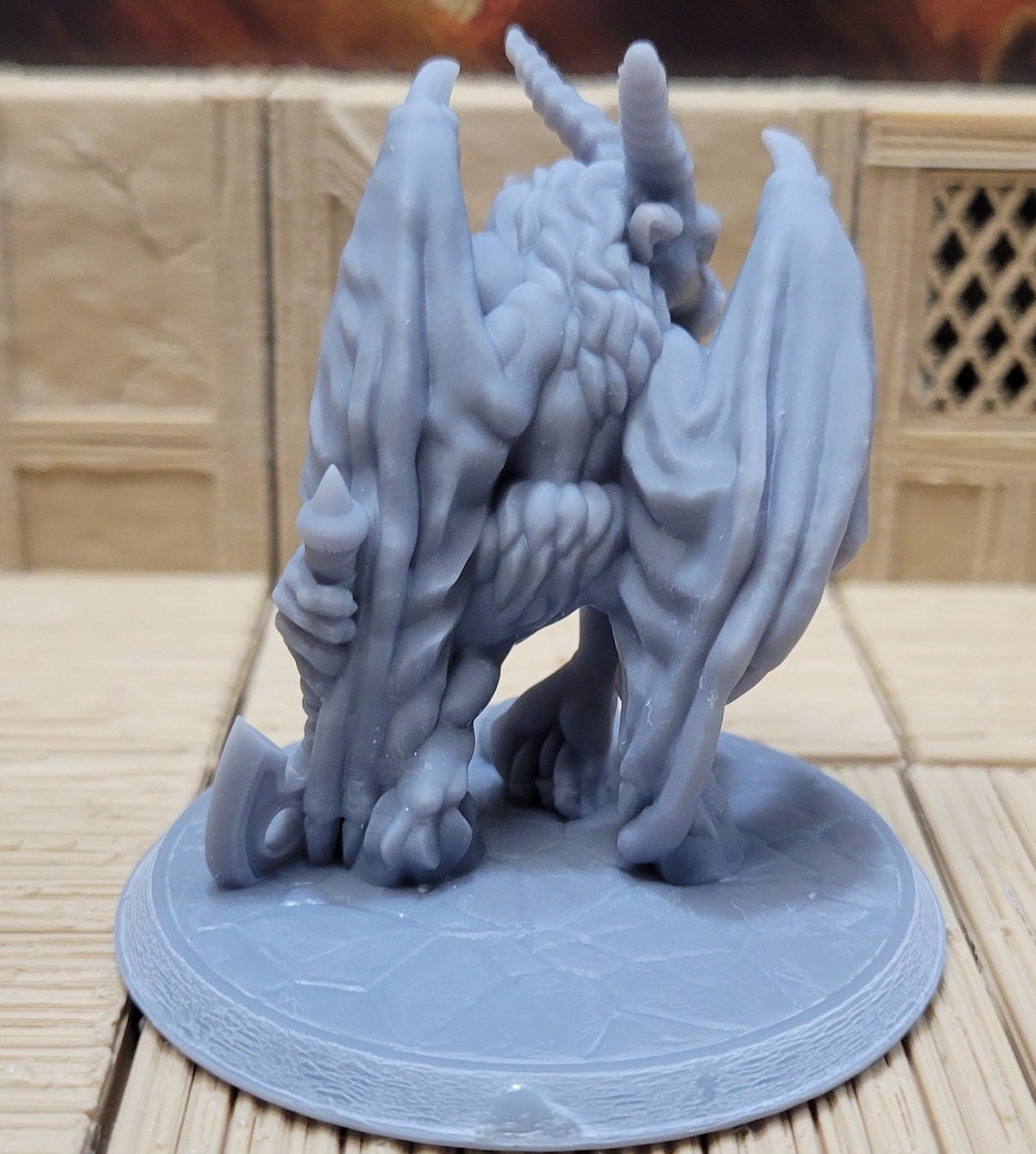 Demon 28mm Miniature Dungeons and Dragons Warhammer - Etsy