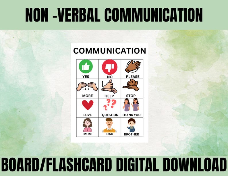 Autism Visual Aid Board, Non Verbal Communication Board, Learning Aid ...
