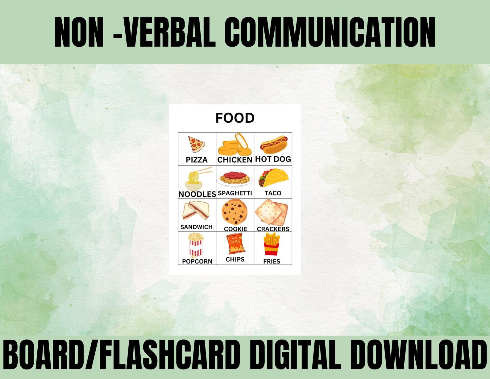 Autism Visual Aid Board, Non Verbal Communication Board, Learning Aid ...
