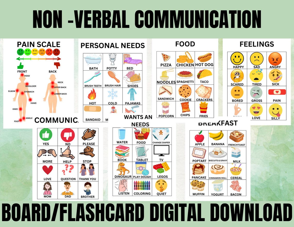 Autism Visual Aid Board, Non Verbal Communication Board, Learning Aid ...