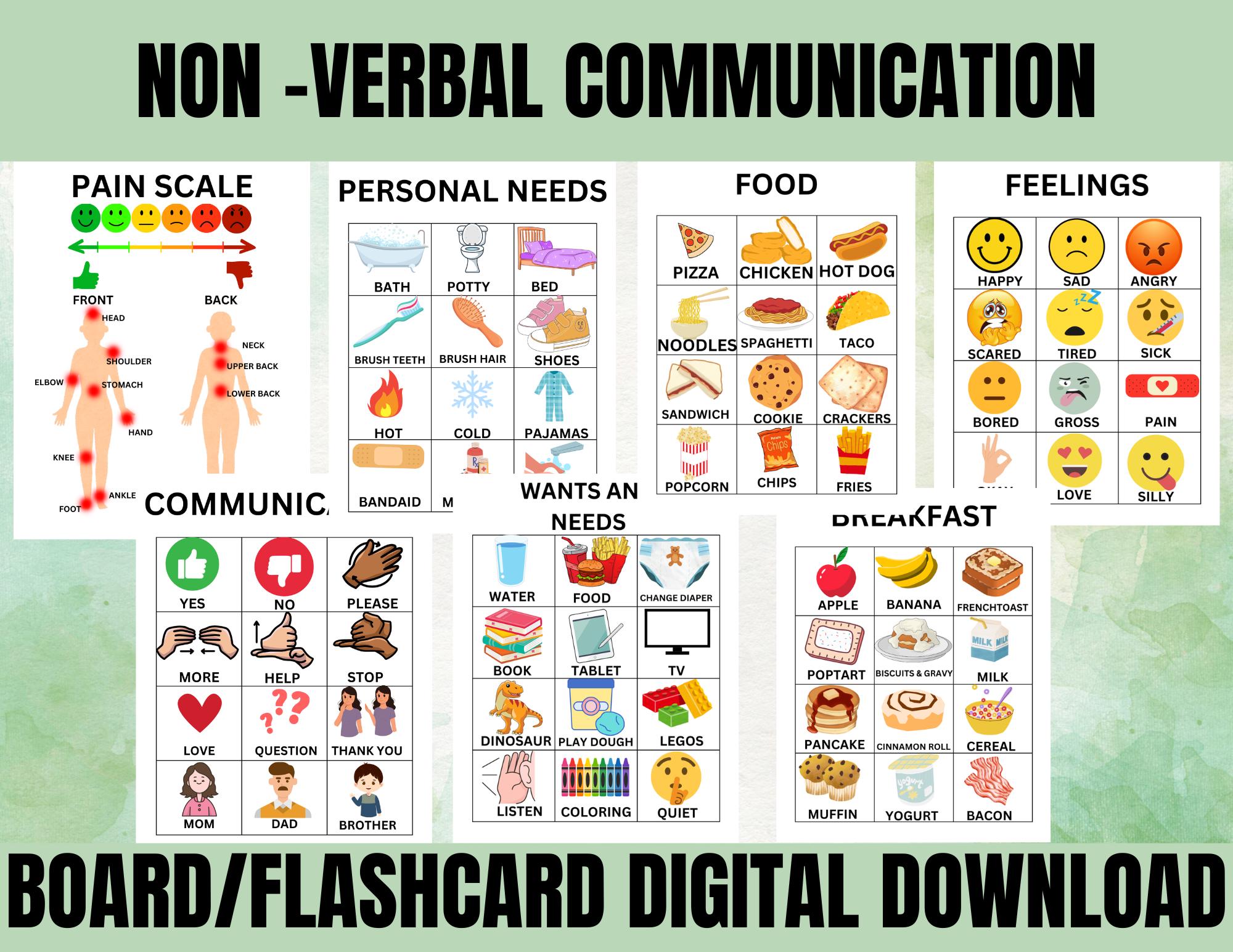Autism Visual Aid Board, Non Verbal Communication Board, Learning Aid ...