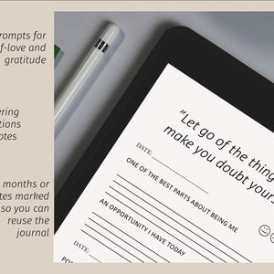 Digital Gratitude Journal With Prompts - 365 Pages With Quotes ...