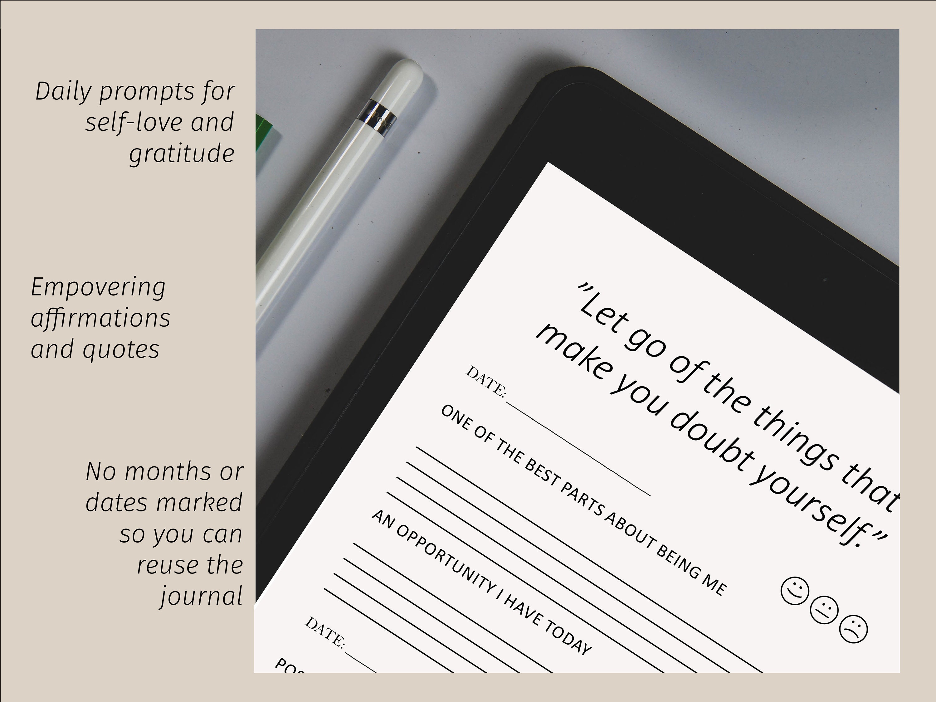 Digital Gratitude Journal With Prompts - 365 Pages With Quotes ...