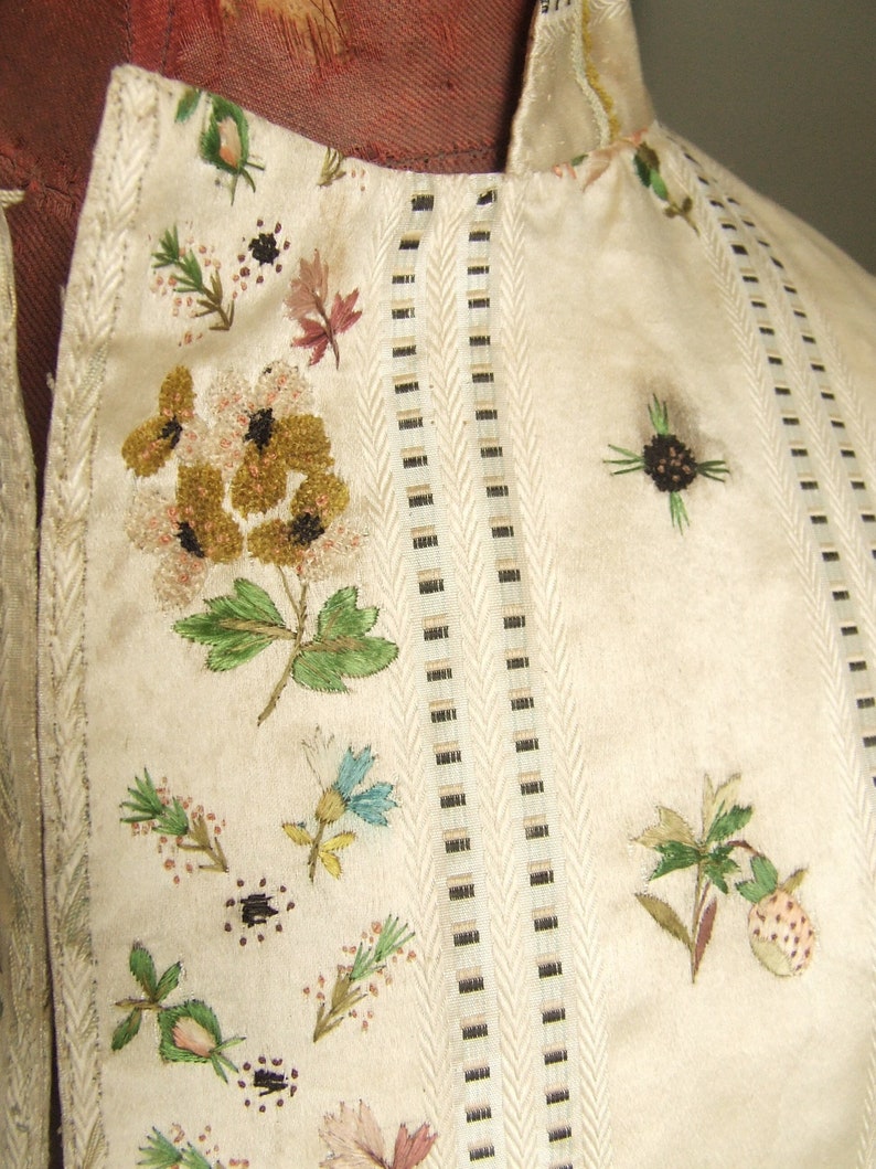 Antique Late Baroque, Rococo, Original 18th Century Silk Gents ...