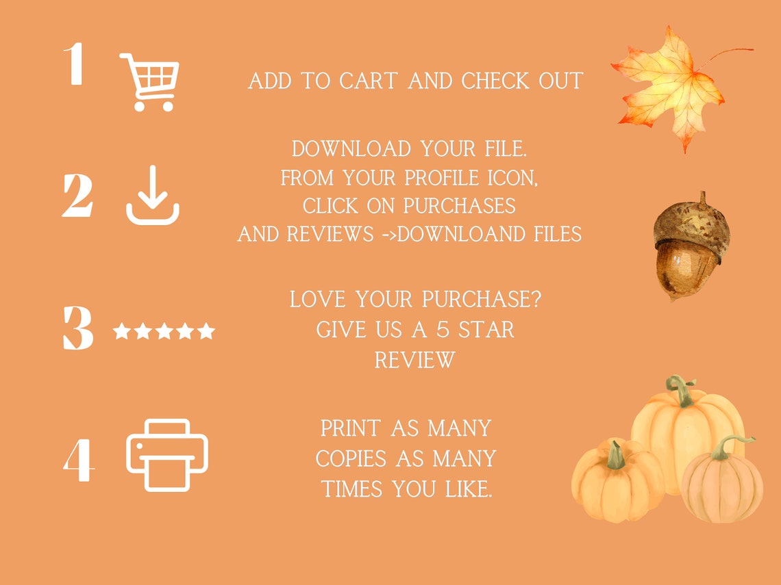 Fall Autumn Printable Planner Printable Fall Planner Fall Printables ...