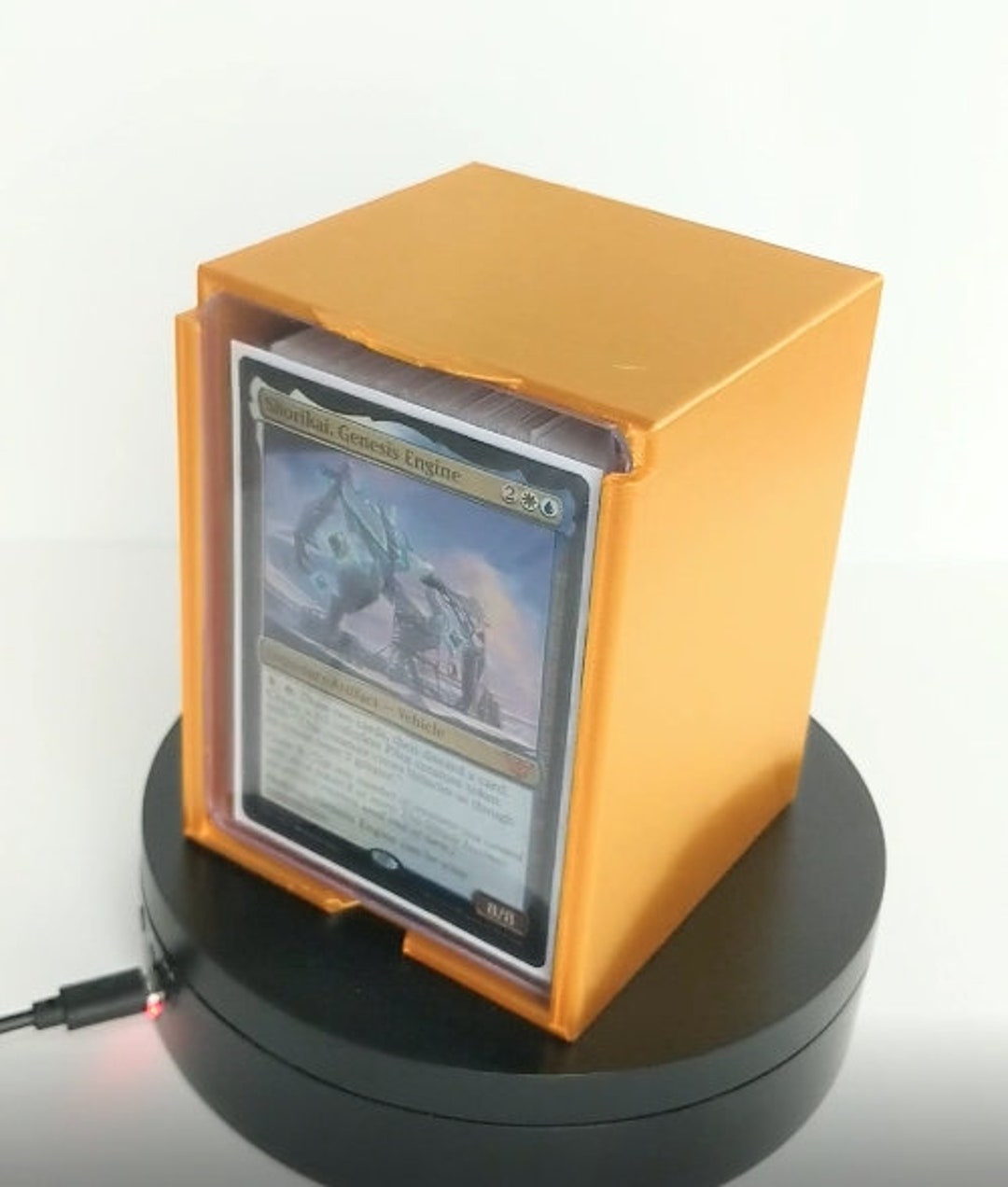 Commander Deck Box - Metallic Gold - Etsy