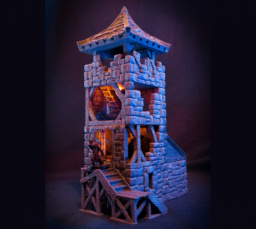 Watchtower Black Scrolls Games City of Tarok Wargaming - Etsy