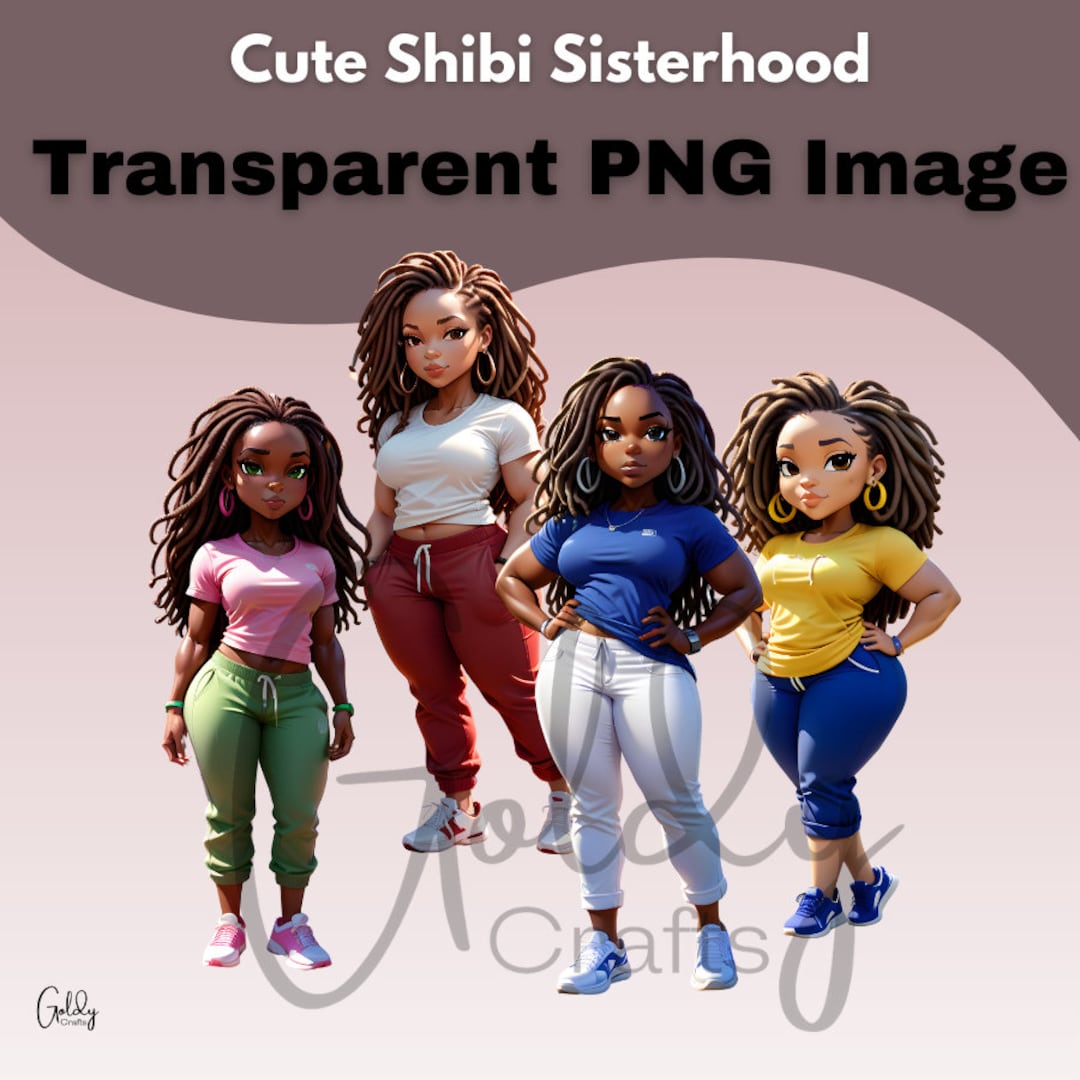 Shibi Sisterhood: 4 African American Women Shibi Clipart Images ...