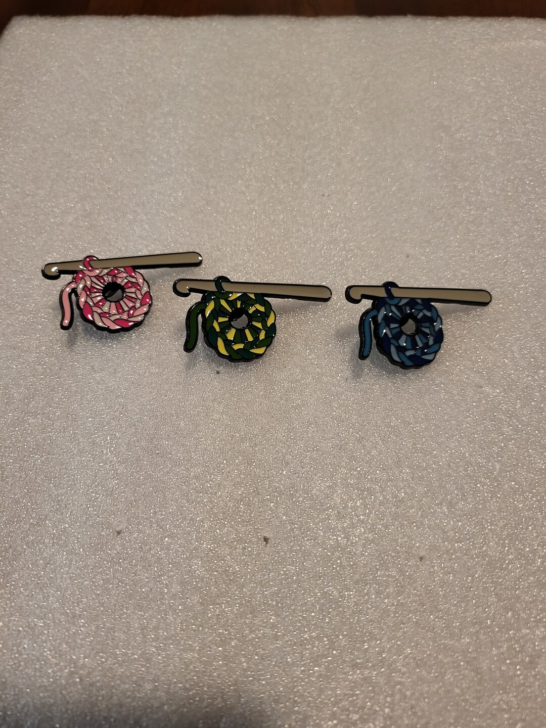 Crochet Enamel Pin - Etsy