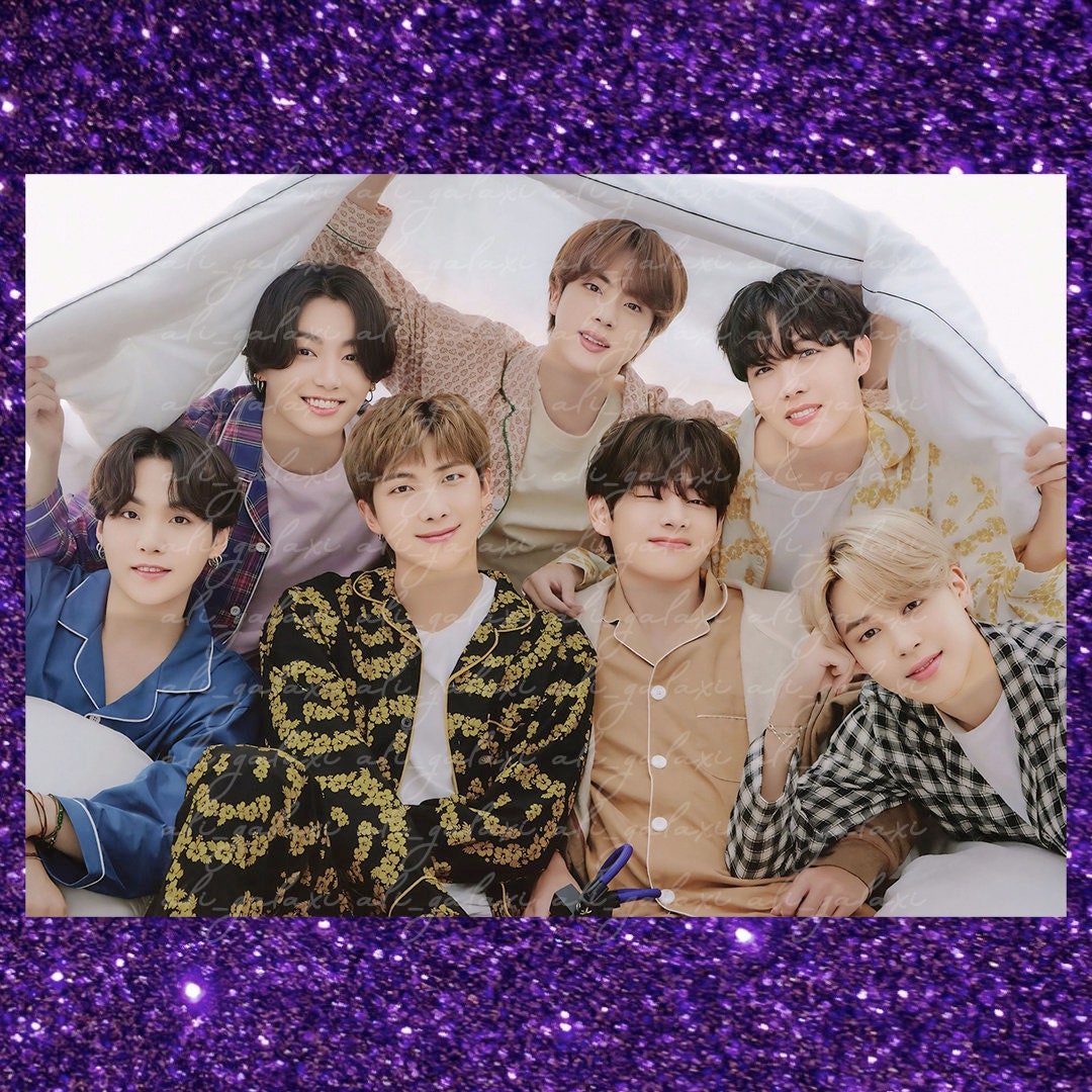 Metallic, Gloss, BTS, Bangtan, OT7, yet to Come, Busan, Hotel, Print ...