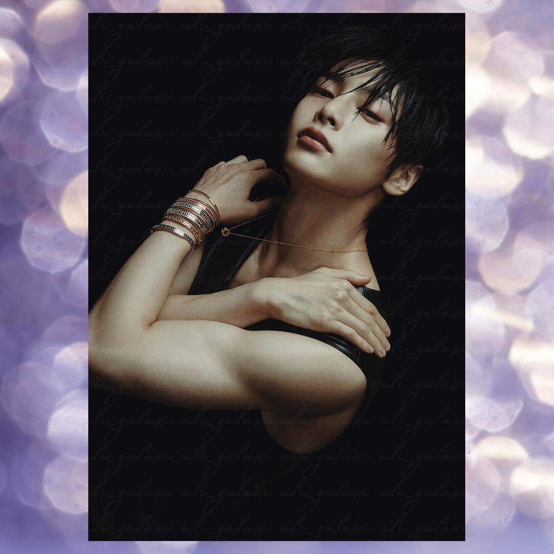 Metallic, Shimmer, Stray Kids, SKZ, Jeongin, I.N, Dazed, Korea, Print, Art Print, Fanart - Etsy