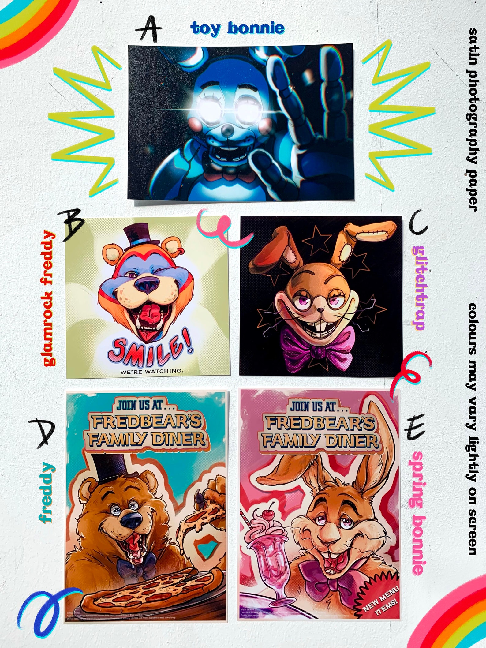FNAF PRINT Five Nights at Freddy's Poster A5 Security - Etsy UK