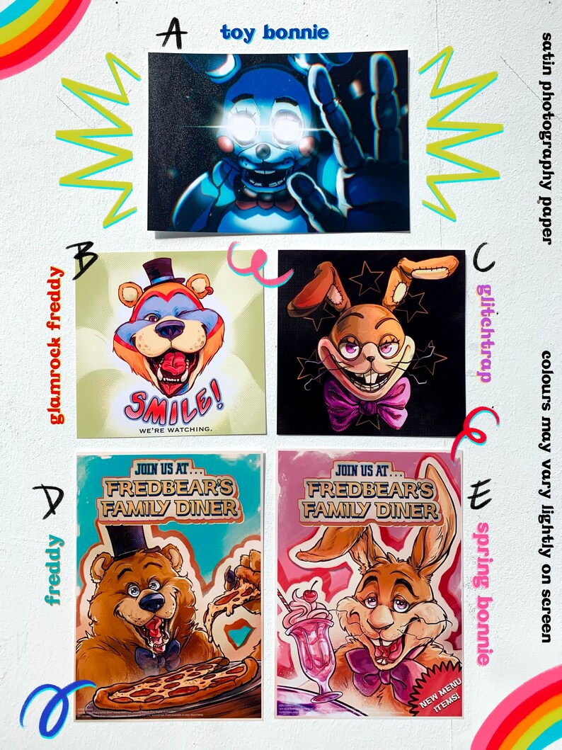 FNAF PRINT Five Nights at Freddy's Poster A5 Security - Etsy UK