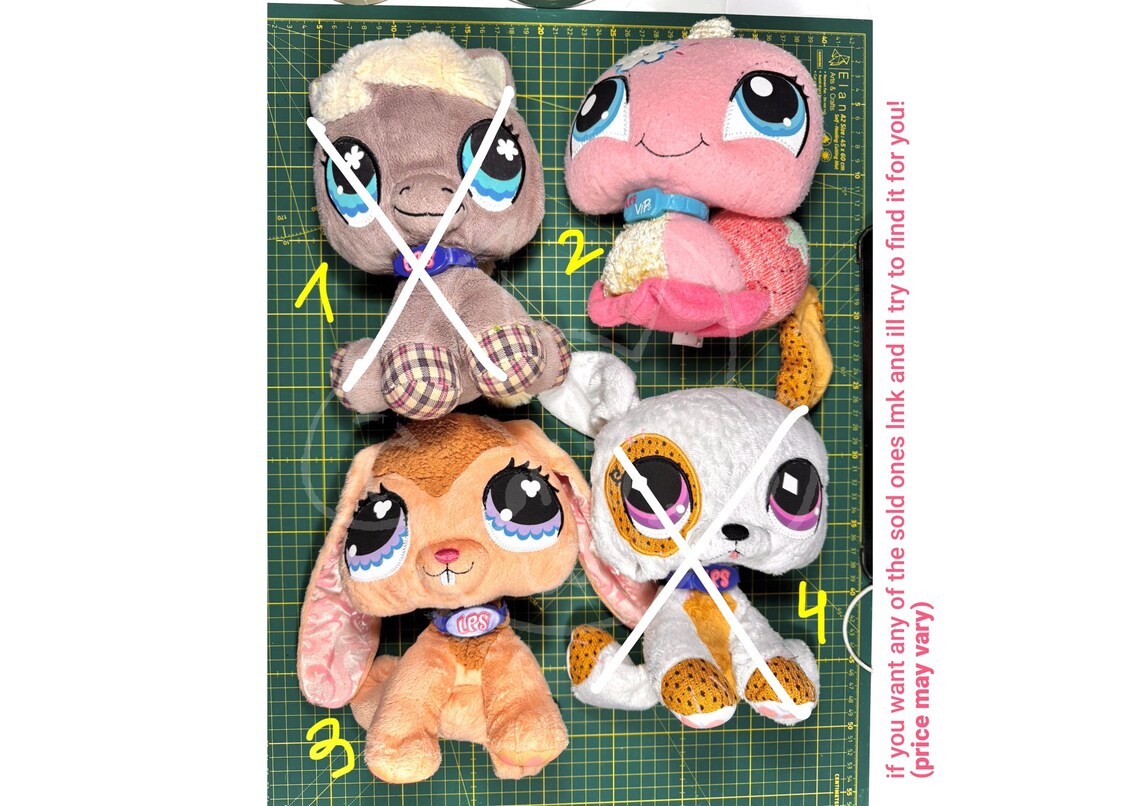 Lps PLUSHIES! Littlest Pet Shop Stuffed Animals - Etsy