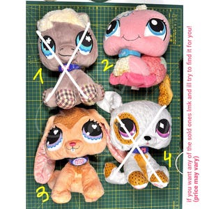 Lps PLUSHIES! Littlest Pet Shop Stuffed Animals - Etsy