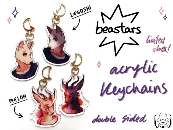 Beastars Acrylic Charm Keychain Double Sided Llavero - Etsy