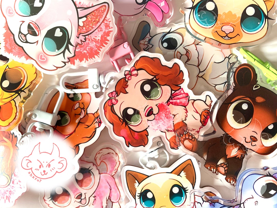 LPS Keychains & Phone Grip Littlest Pet Shop Merch - Etsy