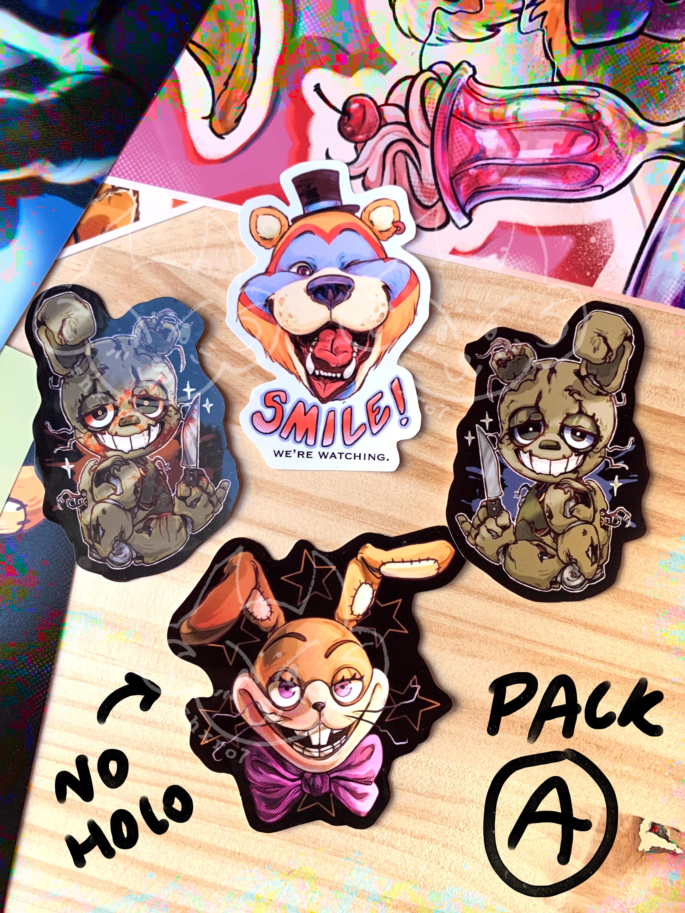 FNAF Stickers Five Nights at Freddy's - Security Breach - Glamrock ...