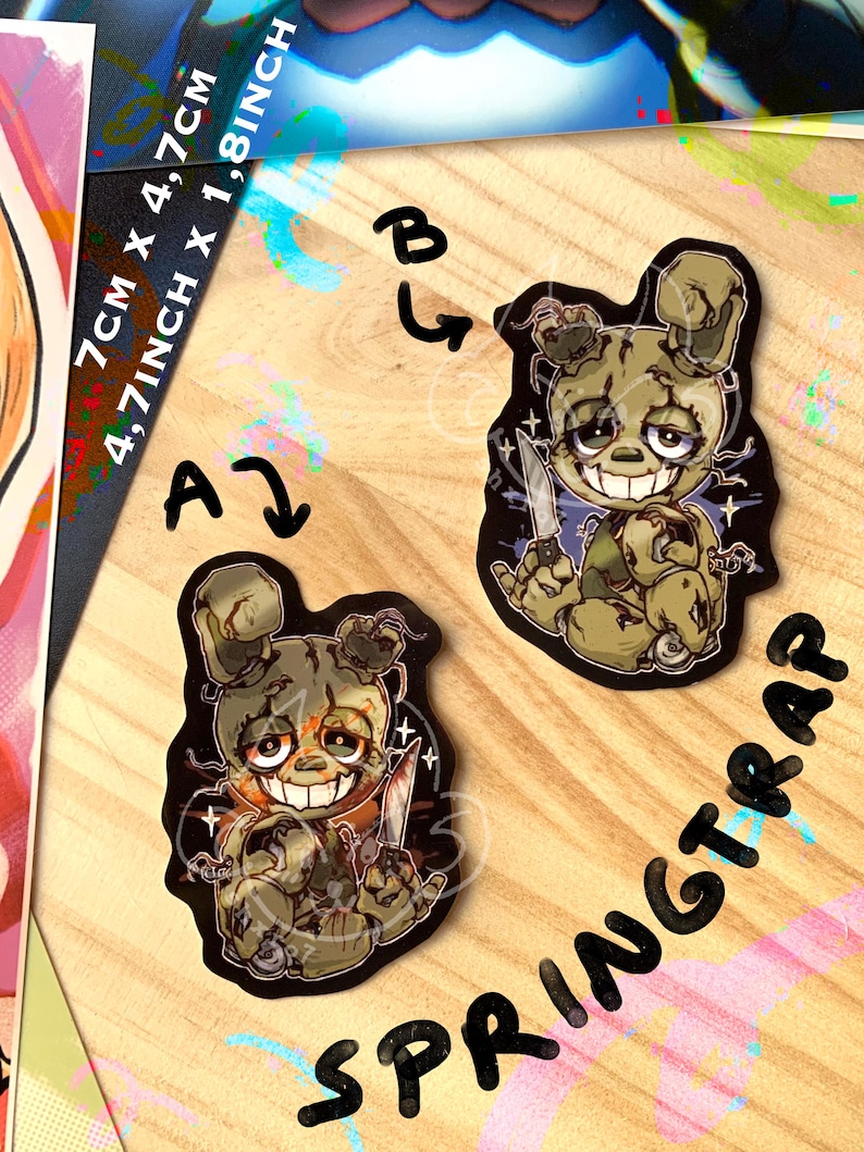 FNAF Stickers Five Nights at Freddy's - Security Breach - Glamrock ...