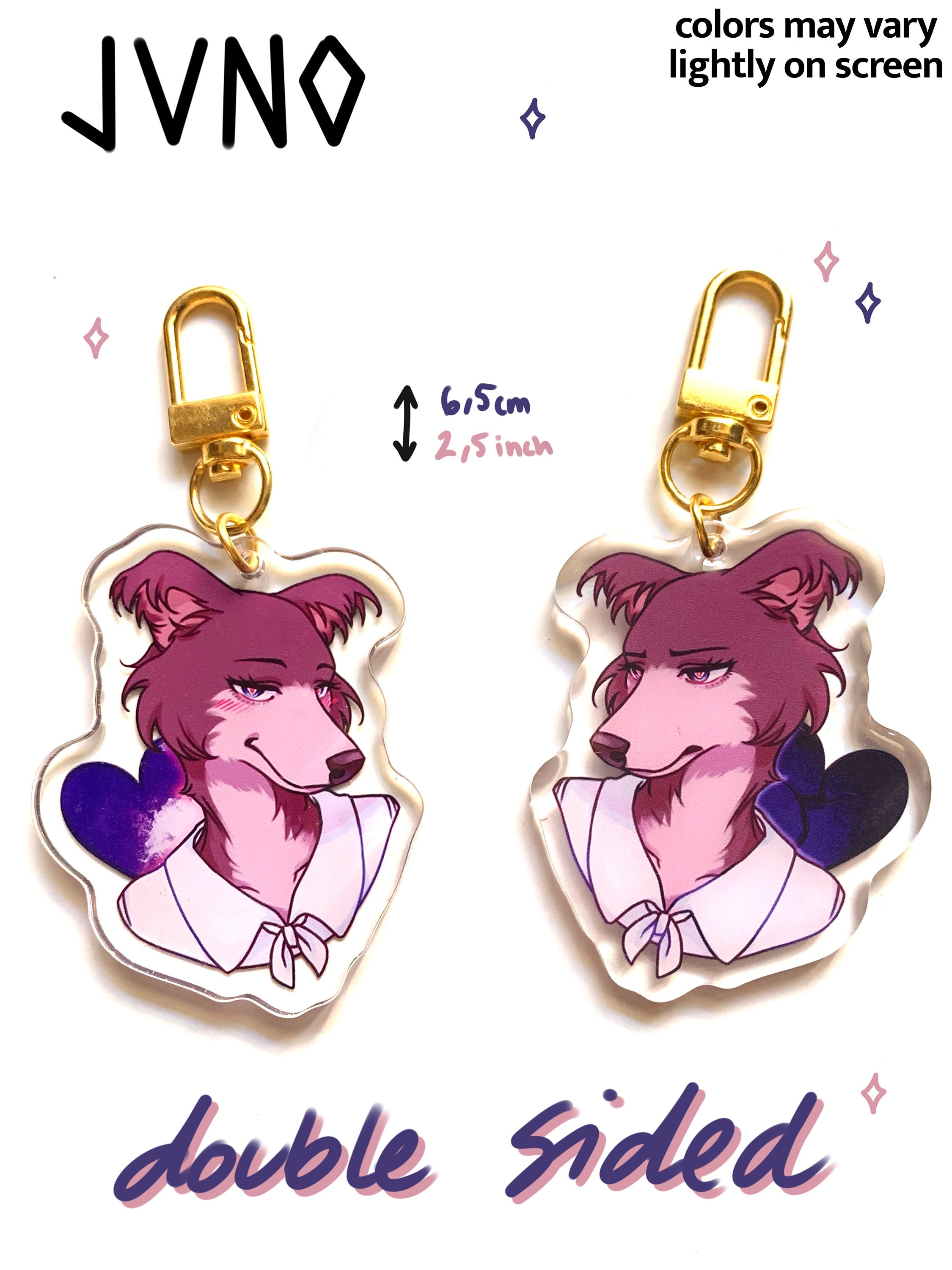 Beastars Acrylic Charm Keychain Double Sided Epoxy Llavero - Etsy