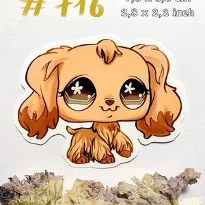 LPS STICKERS Cocker Spaniel Etc Big 5 Lps 675 716 298 1631 636 and More ...