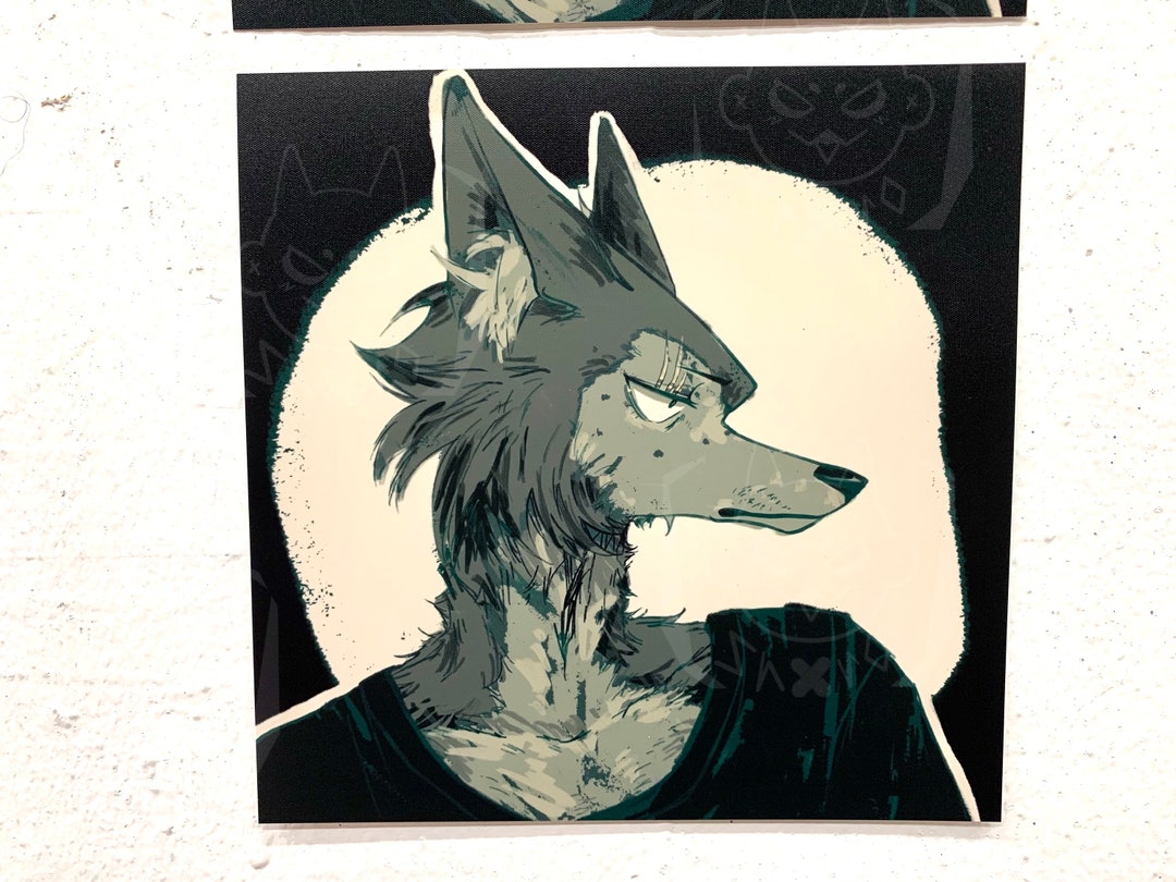 ANIME PRINT Beastars Legoshi 5.9 X 5.7 In Illustration Sheet Beastars ...