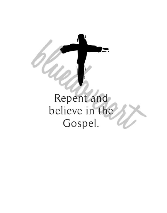 Ash Wednesday Repent Ashes Catholic SVG Digital Download Lent | Etsy