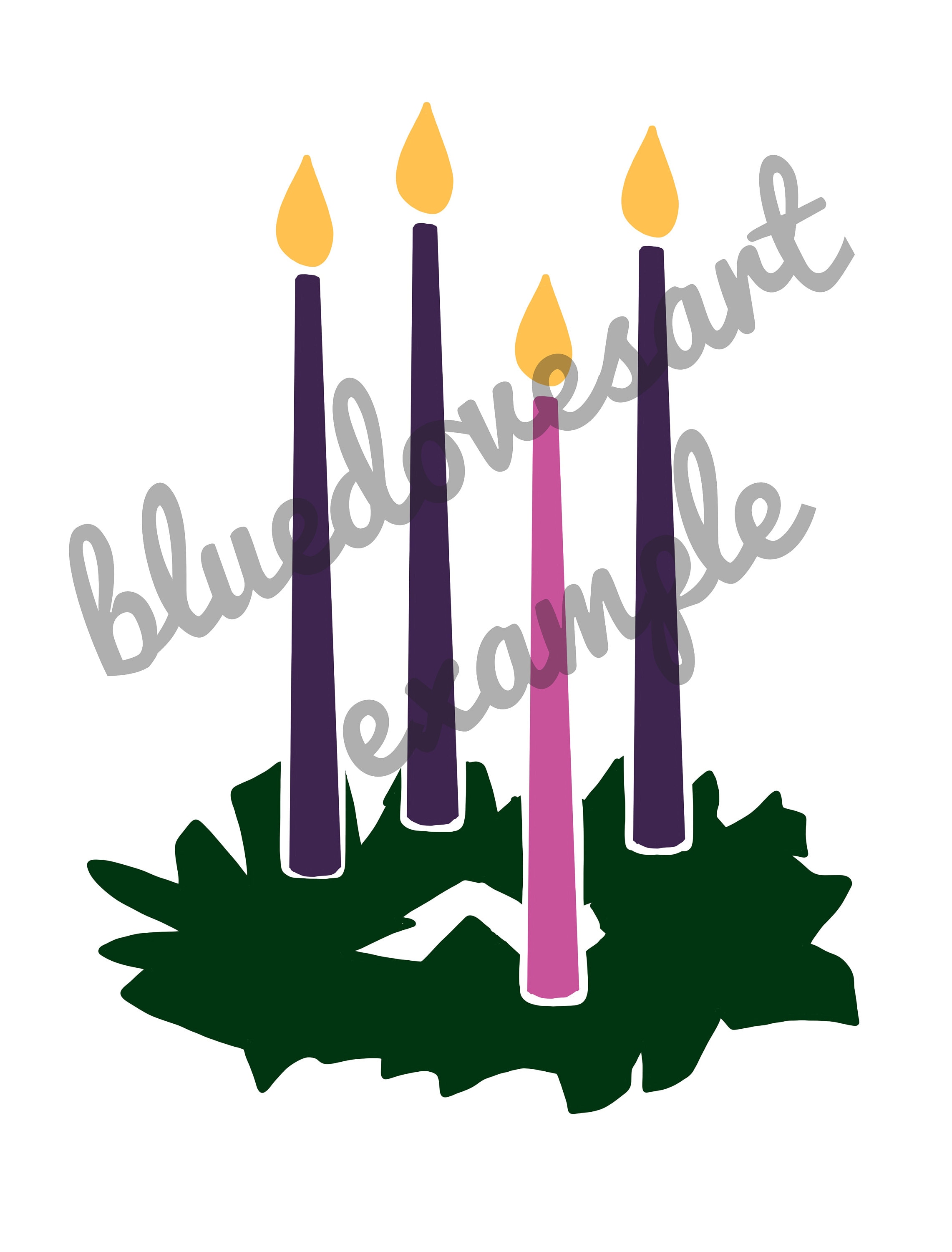 Advent Wreath SVG Cut File Digital Download Christmas Seasonal ...