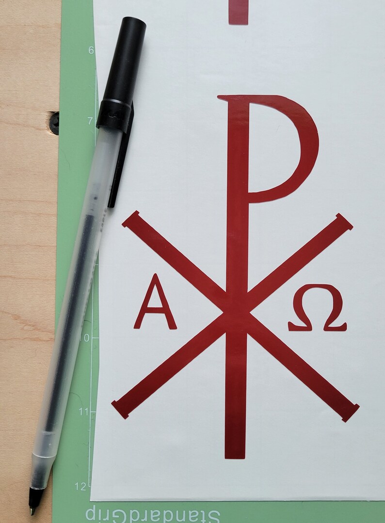 Chi Rho Vinyl Decal Catholic Jesus Christ Christian Sticker - Etsy
